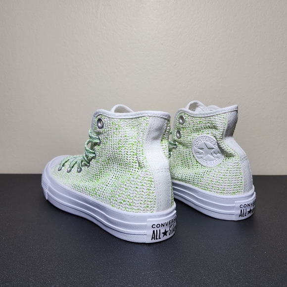 Converse | Shoes | Converse Chuck Taylor All Star Hi Wasabi Green Mesh ...